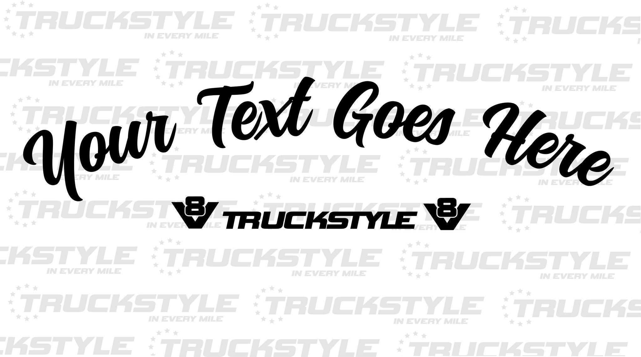 V8 Truckstyle Custom Front Window Sticker – TruckStyle LTD