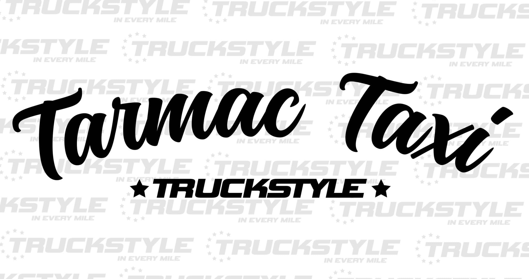 Tarmac Taxi Front Window Sticker – TruckStyle LTD
