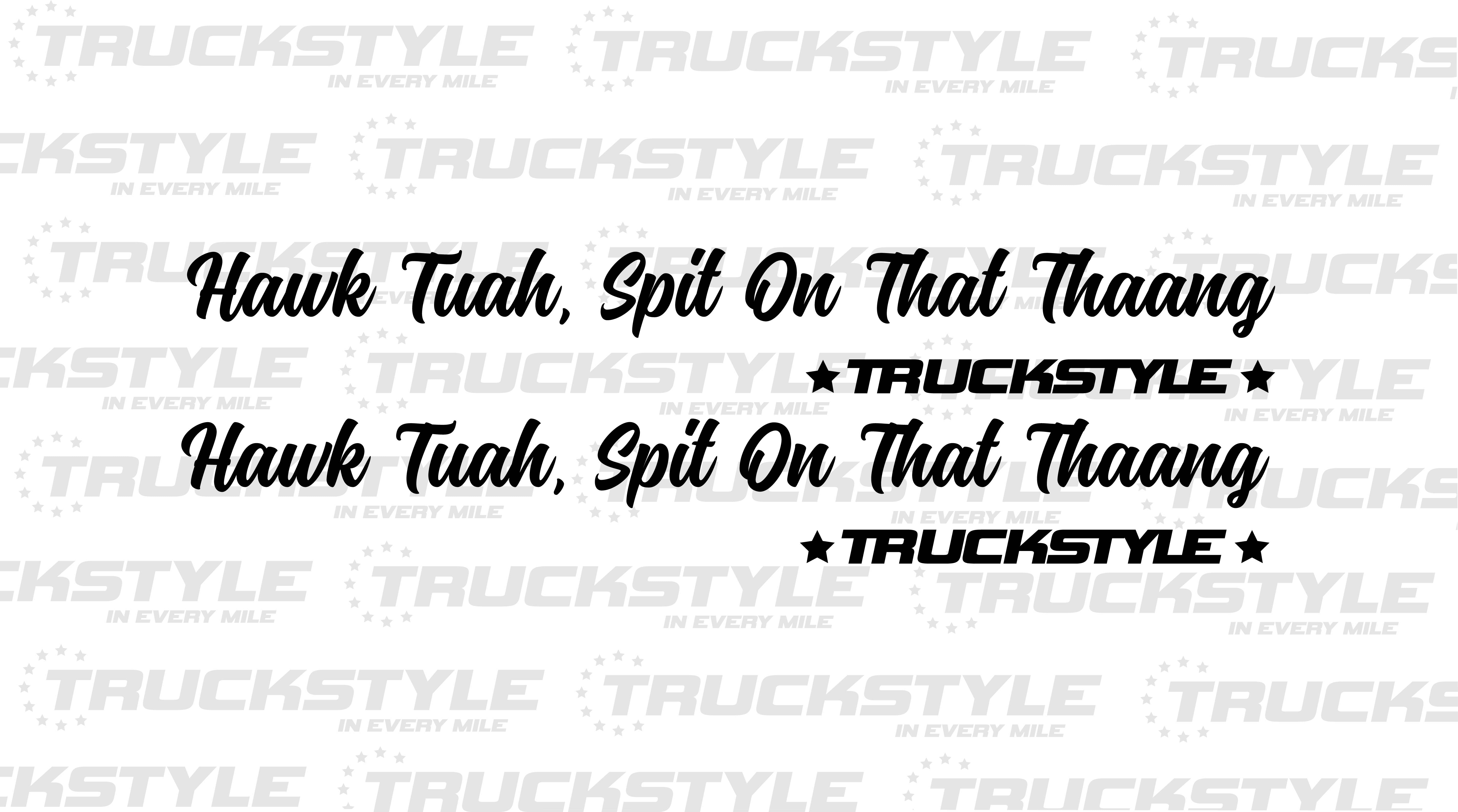 Hawk Tuah, Spit On That Thaang SIDE WINDOW STICKERS PAIR X 2 ...