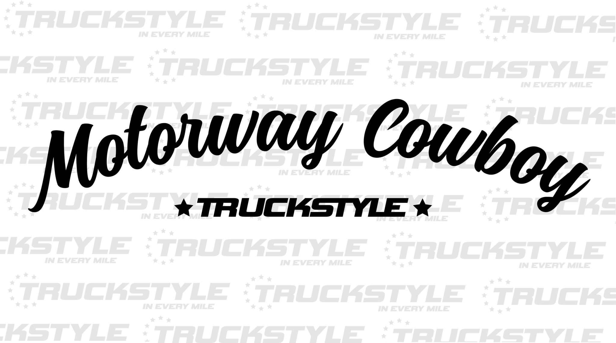 Motorway Cowboy Front Window Sticker – TruckStyle LTD